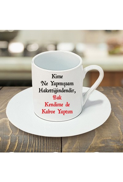 Seç Baskılı Seramik Hediyelik Kahve Fincanı