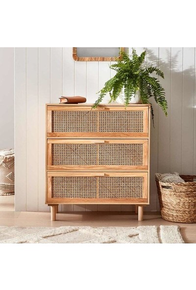 Şafak Mobilya Ahşap Rattan Model Şifonyer Şafak Mobilya Ahşap Rattan Model Şifonyer