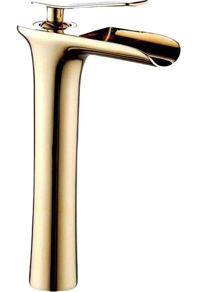 Fause Yüksek Çanak Lavabo Bataryası Şelale Altın Gold KSL102-G