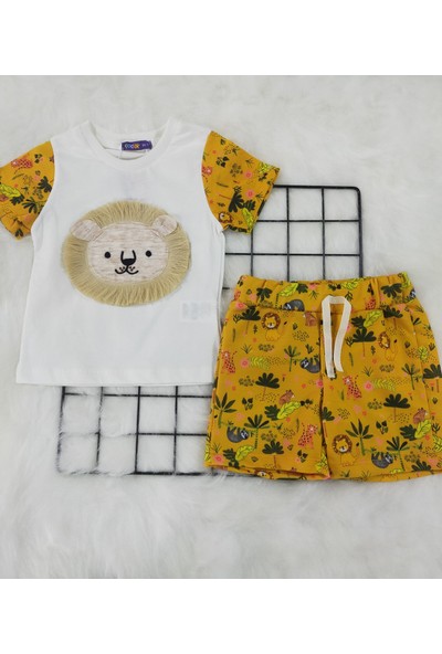 Çocux Erkek Çocuk Aslan Detaylı Safari Kaprili Takım Çocux Erkek Çocuk Aslan Detaylı Safari Kaprili Takım