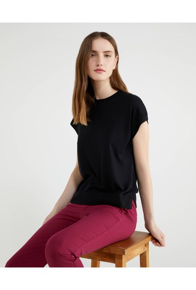 Benetton Ipek Karışımlı Ince Triko