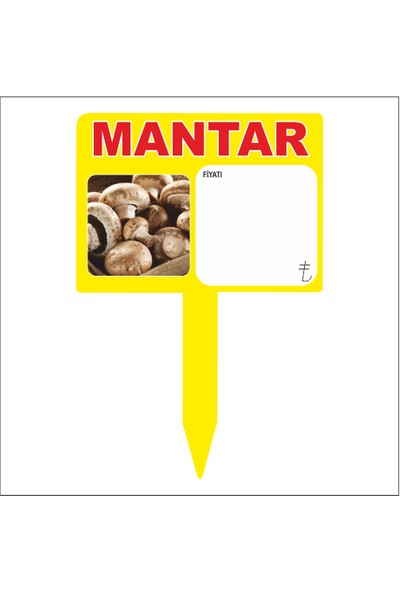 Mantar Baskılı Manav Market Yazılıp Silinebilir Plastik Etiketi Mantar Baskılı Manav Market Yazılıp Silinebilir Plastik Etiketi