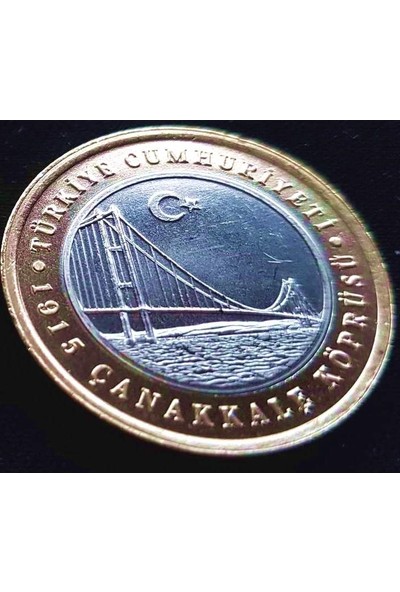 TK 2022 Çanakkale Hatıra Parası Çil TK 2022 Çanakkale Hatıra Parası Çil