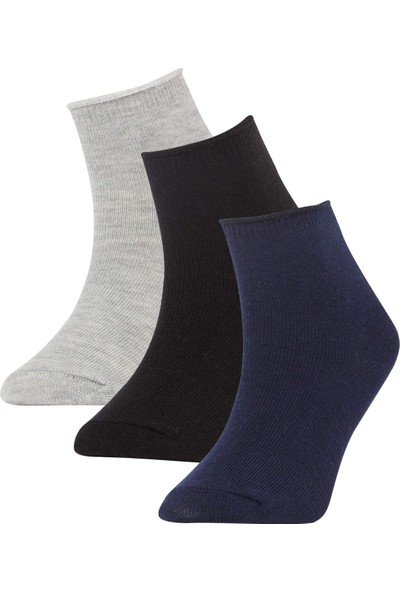 DeFacto Erkek Çocuk Pamuklu 3'lü Uzun Çorap Y2877A6NS