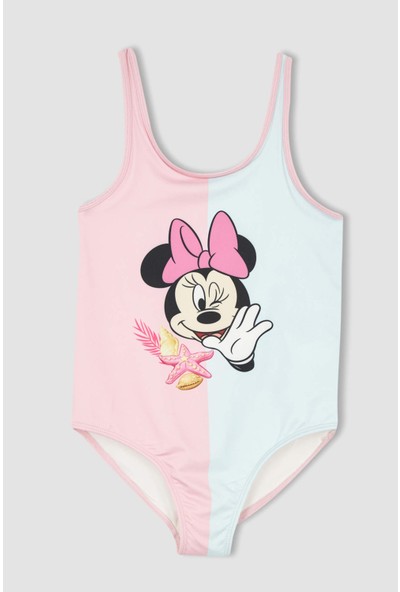 DeFacto Kız Çocuk Disney Mickey & Minnie Lisanslı Mayo Y0758A622SM