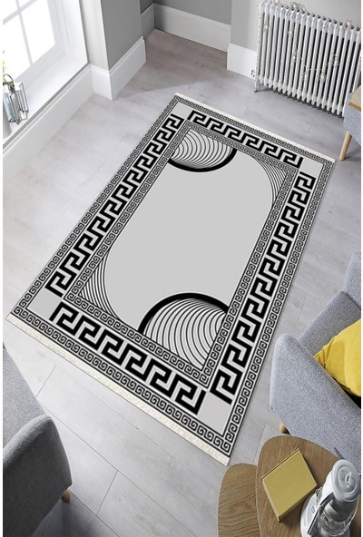 Apree Home Perla Soft Bambu Kaymaz Tabanlı Modern Yıkanabilir Antibakteriyel Halı ve Yolluk