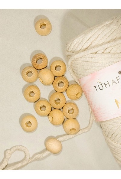 Tuhafiye Dünyası Ham Işlenmemiş Ahşap Boncuk 22 mm - 100 Gr. (±35 Adet) Tuhafiye Dünyası Ham Işlenmemiş Ahşap Boncuk 22 mm - 100 Gr. (±35 Adet)