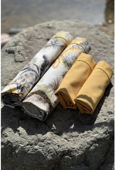 Datça Serisi 2'li Set; 2 Servis& 2 Peçete