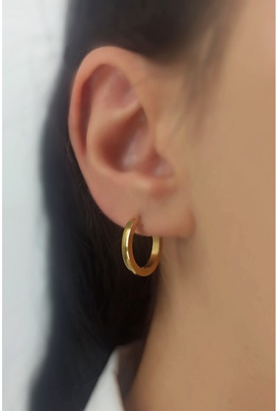 ÇLK Accessories Çelik 15 mm Halka Küpe TRKÜPE34624 ÇLK Accessories Çelik 15 mm Halka Küpe TRKÜPE34624