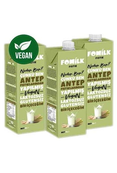Fomilk Vegan Antep Fıstığı Sütü 1lt Adet 3