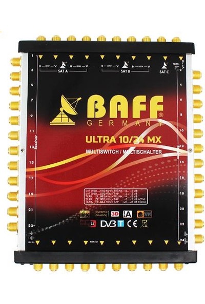 BAFF GERMANY Baff Ultra Mx Serisi 10/24 Multiswitch Uydu Santral Sistemi BAFF GERMANY Baff Ultra Mx Serisi 10/24 Multiswitch Uydu Santral Sistemi