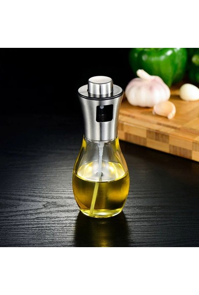 Hediyeconcepti Paslanmaz Çelik Başlıklı Cam Spray Yağdanlık Hediyeconcepti Paslanmaz Çelik Başlıklı Cam Spray Yağdanlık