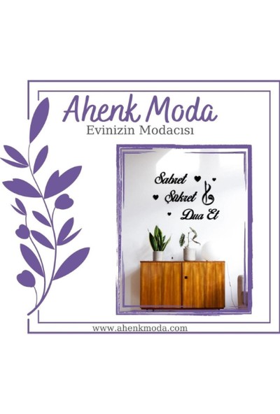 Sabret & Şükret & Dua Et Duvar Yazısı