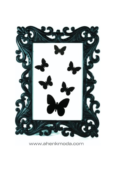 Dekoratif Ahşap 6'lı Kelebek Duvar Süsü Dekoratif Ahşap 6'lı Kelebek Duvar Süsü