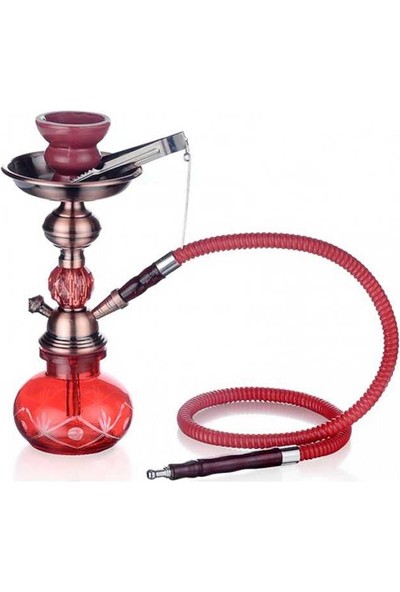 KargolaGo Küçük Boy Taşınabilir Nargile Takımı - Kırmızı