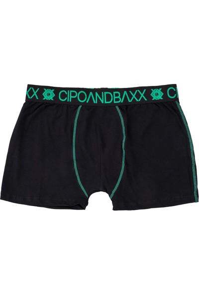 Cipo & Baxx CX101 Renkli Dikişli Likralı Siyah Erkek Boxer Cipo & Baxx CX101 Renkli Dikişli Likralı Siyah Erkek Boxer