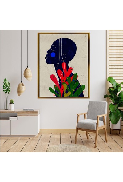 Giyense Altın Çerçeveli Dekoratif Tablo