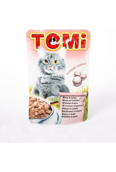 NZM Ticaret Tomi Pouch Dana Etli ve Hindili Yetişkin Kedi Konservesi 100 gr (20 Adet) NZM Ticaret Tomi Pouch Dana Etli ve Hindili Yetişkin Kedi Konservesi 100 gr (20 Adet)