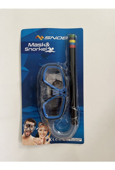 Mavisudunyasi® Snob Yüzücü Yetişkin Maske-Şnorkel Seti (Siyah-K.mavi Renk) Mavisudunyasi® Snob Yüzücü Yetişkin Maske-Şnorkel Seti (Siyah-K.mavi Renk)