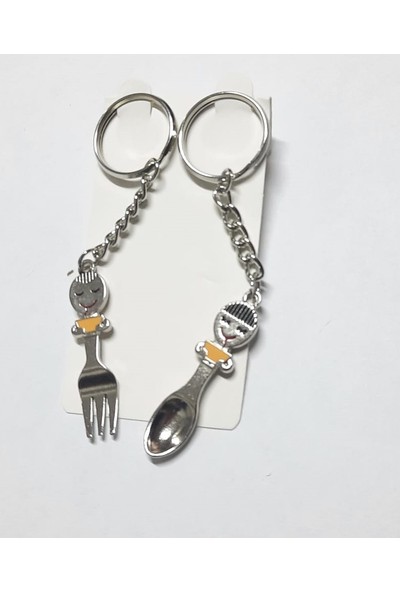 Kobal Business Sevimli 2 Li Çatal Kaşık Anahtarlık