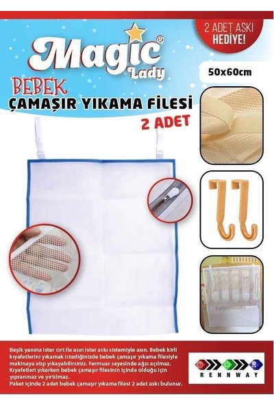 Kobal Business Bebek Çamaşır Filesi 2li Set