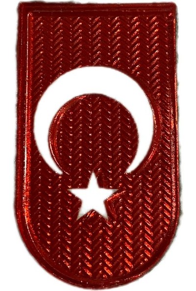 Sticker 3D Şarjör Türk Bayrağı ( Etiket ) Sticker 3D Şarjör Türk Bayrağı ( Etiket )
