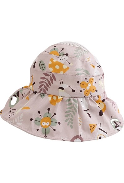 Lovehome Çocuk Güneş Koruyuculu Şapka - Haki (Yurt Dışından)