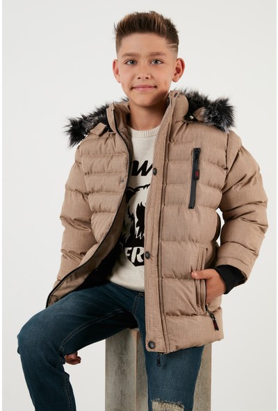 Lela Içi Peluş Astarlı Çıkarılabilir Kapüşonlu Cepli Kışlık Mont Erkek Çocuk Mont 5760024 Lela Içi Peluş Astarlı Çıkarılabilir Kapüşonlu Cepli Kışlık Mont Erkek Çocuk Mont 5760024