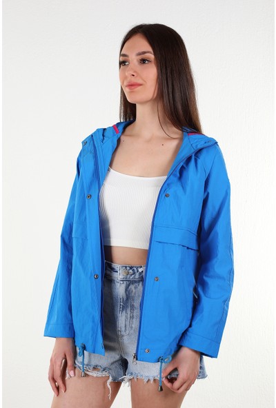 Brendon Kadın Mevsimlik Trençkot Y256 Sax/royalblue 21S32000256 Brendon Kadın Mevsimlik Trençkot Y256 Sax/royalblue 21S32000256