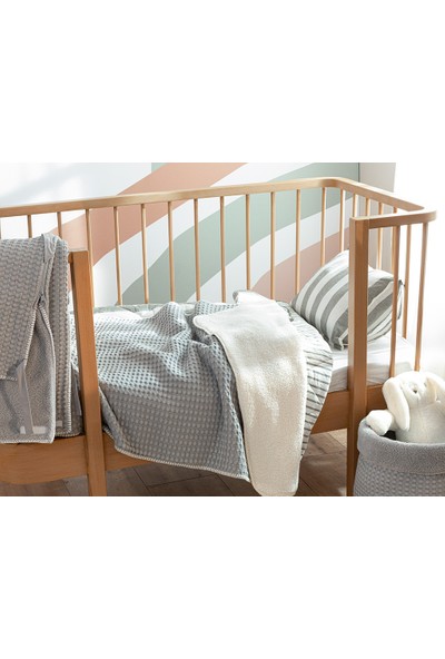 English Home Natural Bebe Battaniye 80 x 120 cm Gri English Home Natural Bebe Battaniye 80 x 120 cm Gri