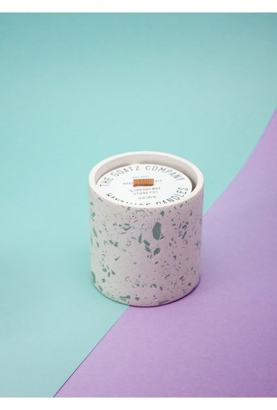 The Goatz Candles Terrazzo Desenli Bergamot & Yeşilçay Kokulu Dekoratif Beton Soya Mumu The Goatz Candles Terrazzo Desenli Bergamot & Yeşilçay Kokulu Dekoratif Beton Soya Mumu