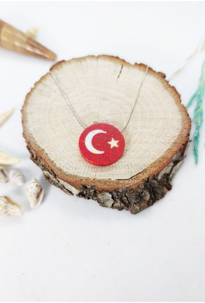 Aizanoi Takı Türk Bayrağı Kolye