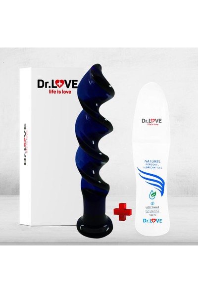 Drlove 4 Boğumlu Cam Anal Plug + Drlove Kayganlaştırıcı Drlove 4 Boğumlu Cam Anal Plug + Drlove Kayganlaştırıcı