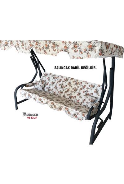 Vip Home Concept 3 Kişilik Salıncak Minder Seti Süngerli Kılıfı Kahverengi Çiçek Bahçe Minderi Vip Home Concept 3 Kişilik Salıncak Minder Seti Süngerli Kılıfı Kahverengi Çiçek Bahçe Minderi