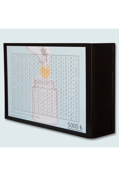 Parabox Ahşap Kumbara Para Biriktirme Kutusu