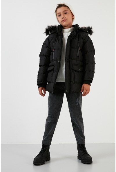 Lela Içi Peluş Astarlı Çıkarılabilir Kapüşonlu Cepli Kışlık Mont Erkek Çocuk Mont 5760022 Lela Içi Peluş Astarlı Çıkarılabilir Kapüşonlu Cepli Kışlık Mont Erkek Çocuk Mont 5760022