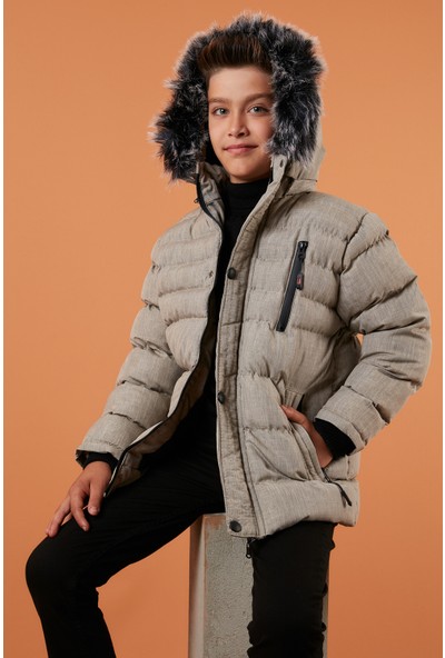 Lela Içi Peluş Astarlı Çıkarılabilir Kapüşonlu Cepli Kışlık Mont Erkek Çocuk Mont 5760024 Lela Içi Peluş Astarlı Çıkarılabilir Kapüşonlu Cepli Kışlık Mont Erkek Çocuk Mont 5760024