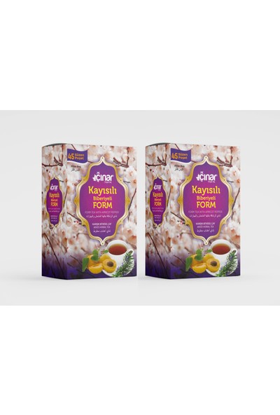 Yk Çınar Kayısılı Biberiyeli Form Çayı 45 Süzen Poşet 2'li Yk Çınar Kayısılı Biberiyeli Form Çayı 45 Süzen Poşet 2'li