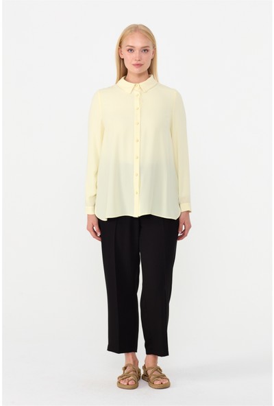 Nihan Büyük Beden Gömlek Sarı