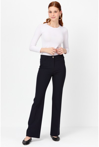 Nihan Ispanyol Pantolon Lacivert