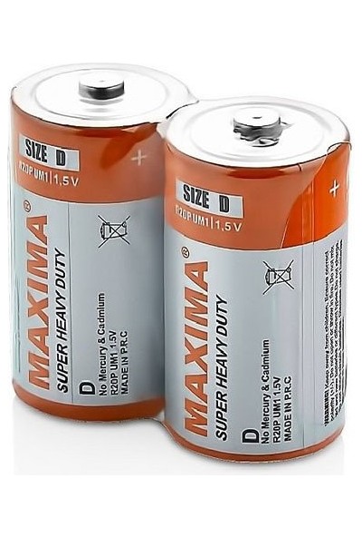 Maxima D Pil Büyük Bol Ekonomik 6 Adet Maxima D Pil Büyük Bol Ekonomik 6 Adet