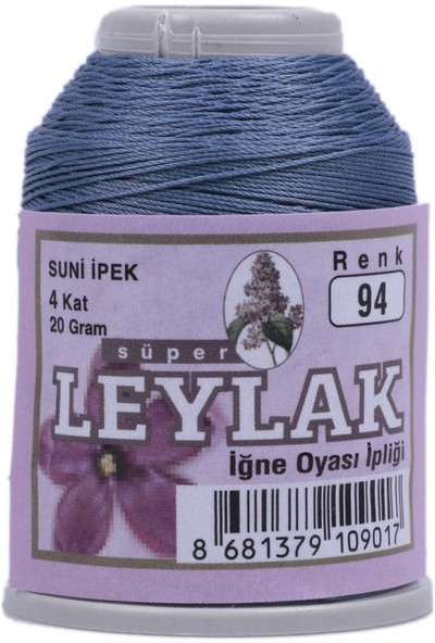Leylak 4 Kat 20 Gram Suni Ipek Iğne Oyası Ipi 0094