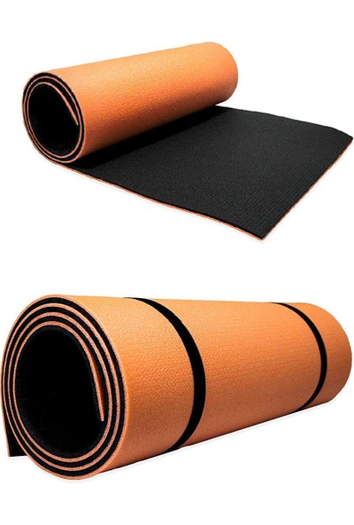 8 mm Pilates Kamp Matı Turuncu Siyah 8 mm Pilates Kamp Matı Turuncu Siyah