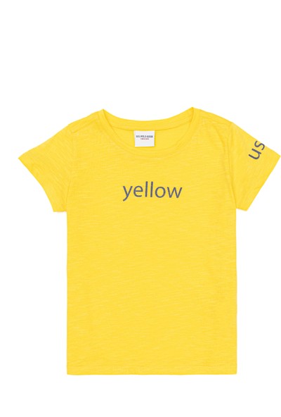 U.S. Polo Assn. Kız Çocuk Açık Sarı T-Shirt 50252292-VR004 U.S. Polo Assn. Kız Çocuk Açık Sarı T-Shirt 50252292-VR004