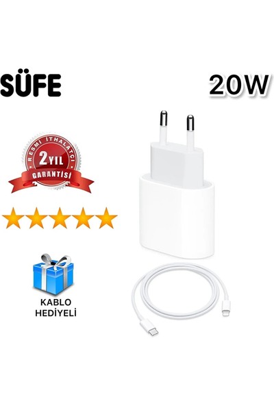SÜFE iPhone 20W Hızlı Şarj Seti X-Xr-SE-11-12-13-Pro-ProMax SÜFE iPhone 20W Hızlı Şarj Seti X-Xr-SE-11-12-13-Pro-ProMax