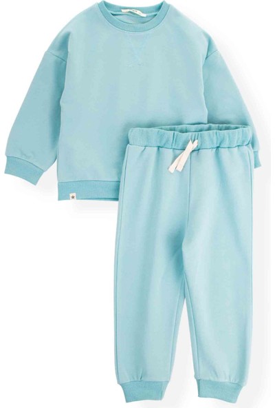 Cigit Basıc Karyoka Detaylı Sweatshirt Takım 3-8 Yaş Mavi Cigit Basıc Karyoka Detaylı Sweatshirt Takım 3-8 Yaş Mavi