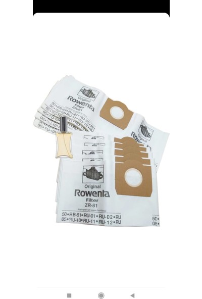 Rowenta Kazanlı Süpürge Kağıt Toz Torba 10ADET Rowenta Kazanlı Süpürge Kağıt Toz Torba 10ADET