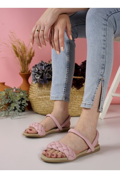 Ayakkabı Havuzu Sandalet - Pudra - Ayakkabı Havuzu