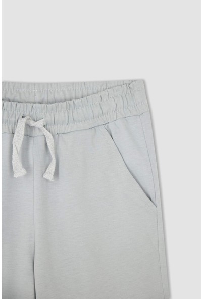 DeFacto Erkek Çocuk Regular Fit Penye Uzun Şort Y1284A622SM