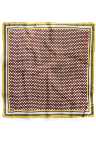 Moda Butik Kadın Puantiye Desenli Küçük Saten Eşarp 70X70 Moda Butik Kadın Puantiye Desenli Küçük Saten Eşarp 70X70